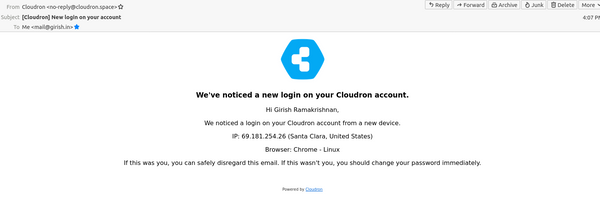 Cloudron 6.3 released